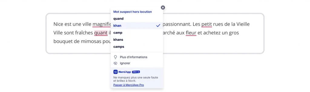 A quick comparison of French spell checkers — correcteur français en ...