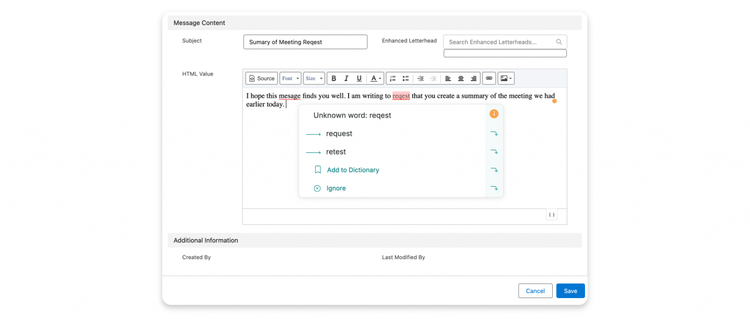 How to use Salesforce spell check plugins - WProofreader Blog
